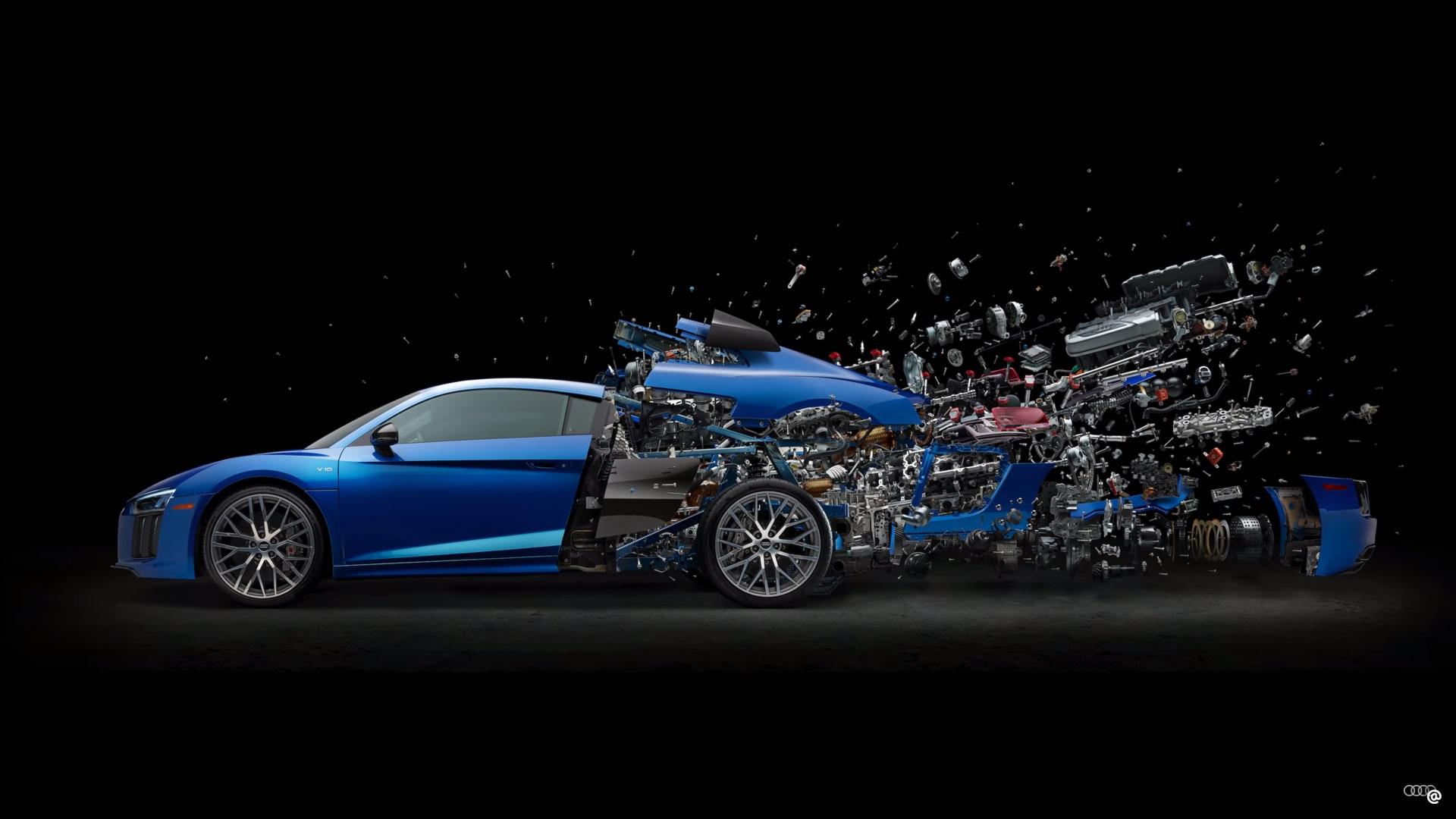 Exploderende Audi R8 V10 is knalkunst - TopGear Nederland