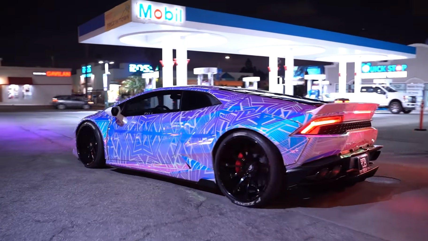 Lamborghini Huracán van Chris Brown verandert van kleur - TopGear