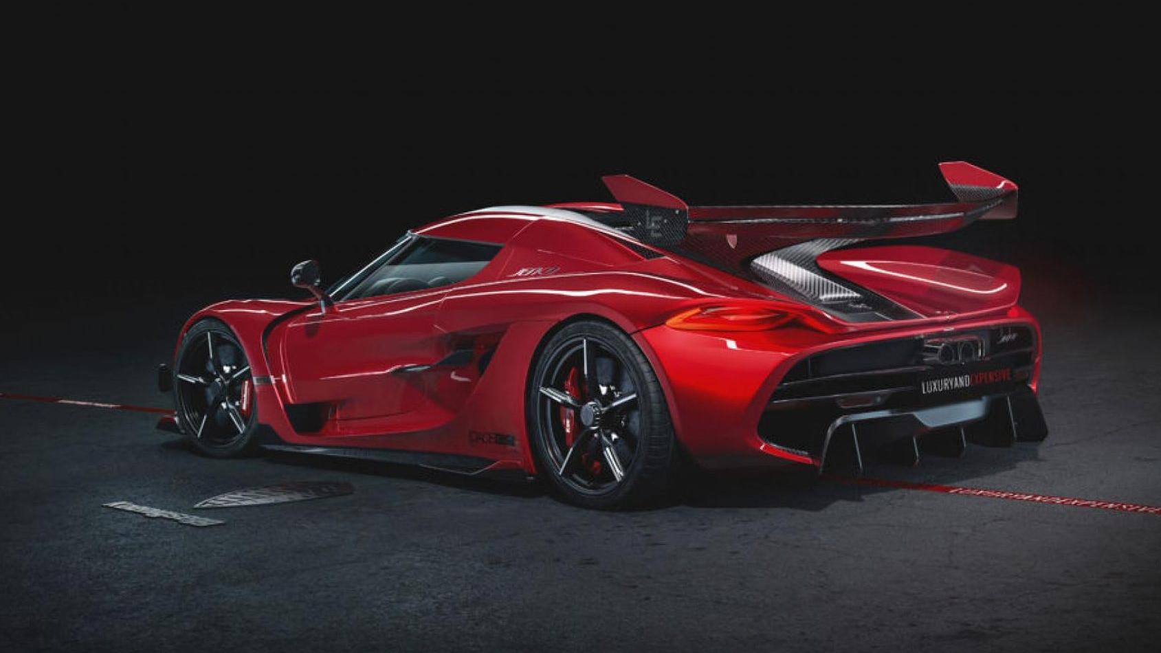 Deze Koenigsegg Jesko in het rood is om op te eten - TopGear