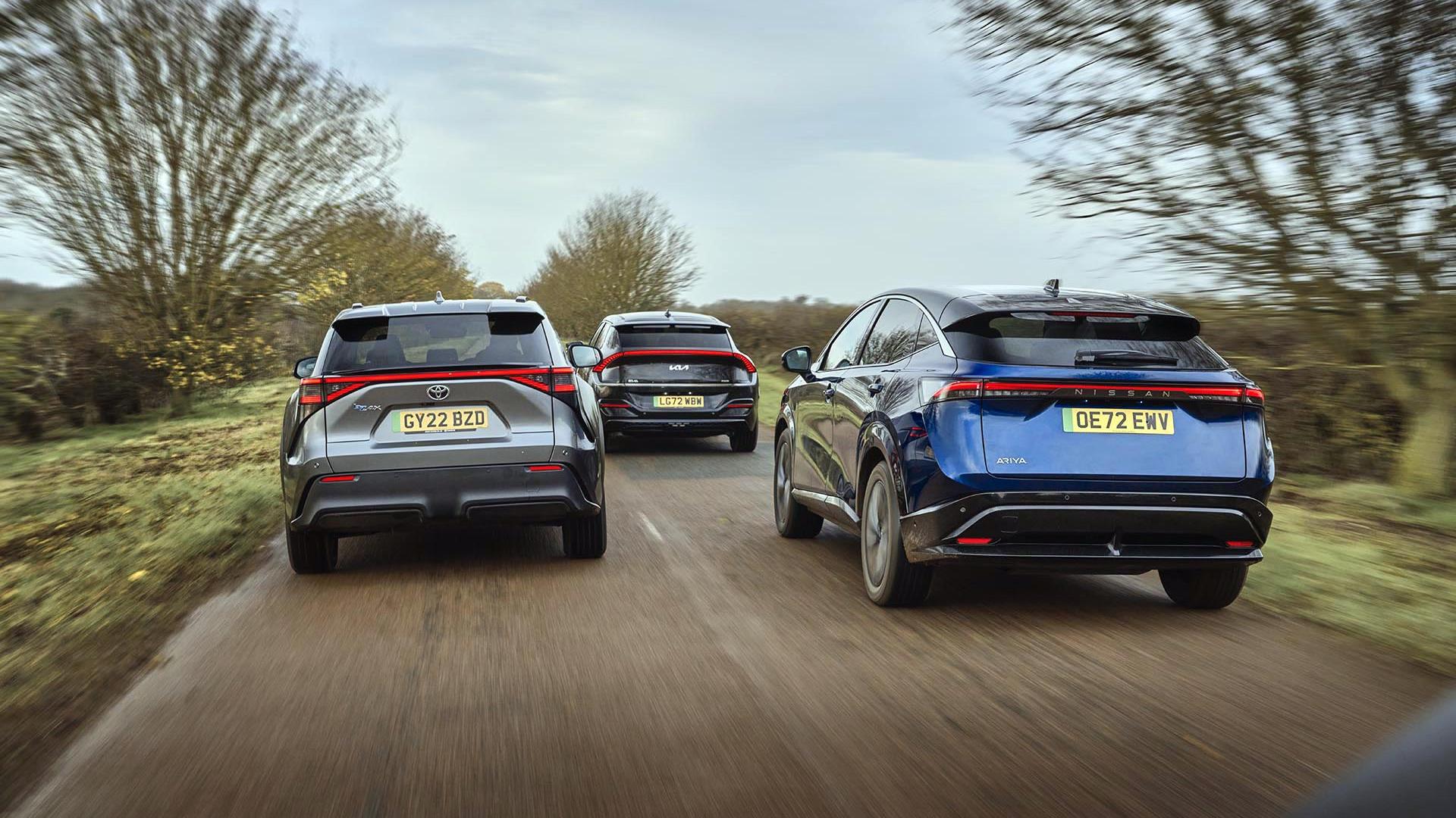 Kia EV6 vs Nissan Ariya vs Toyota bZ4X review (2023) - TopGear