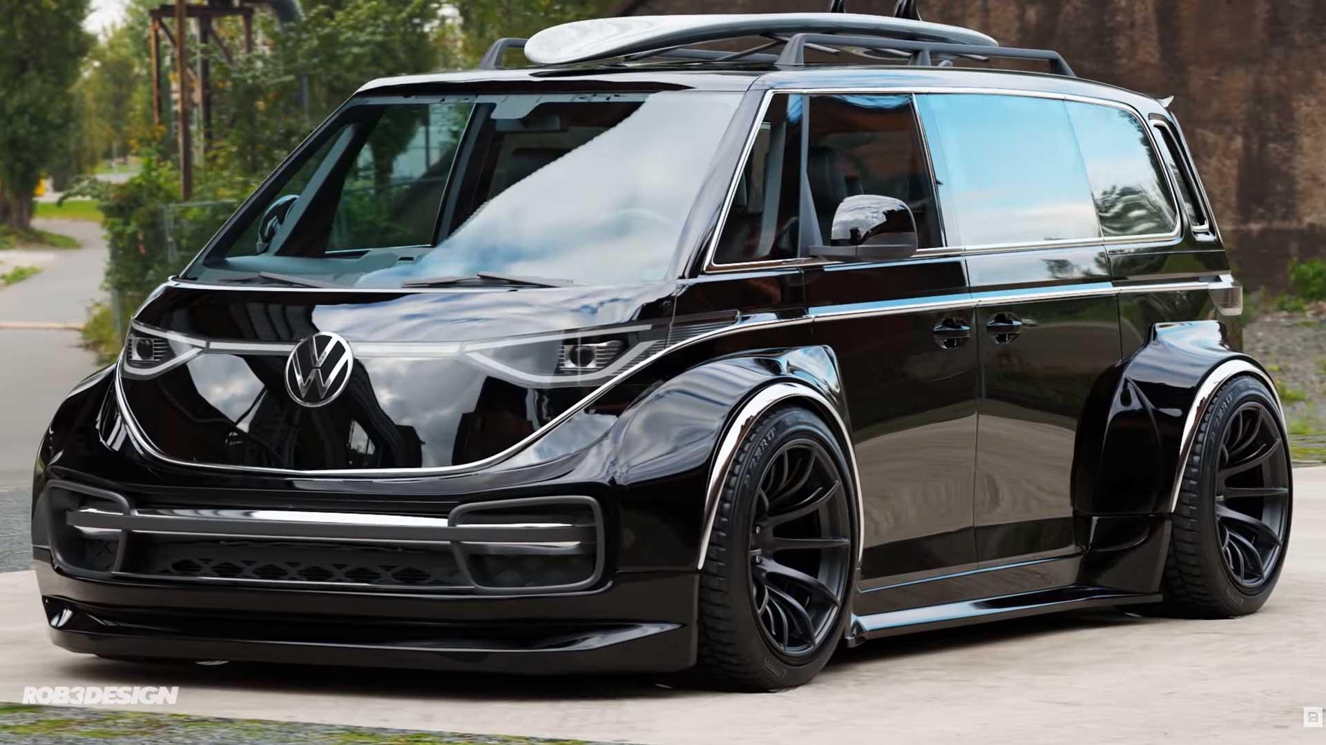 Volkswagen ID. Buzz is perfect voor een extreem dikke widebody