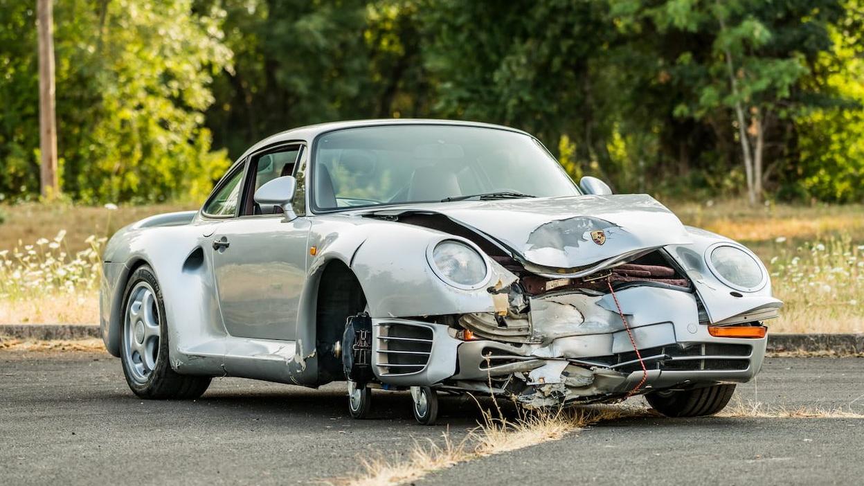 Porsche 959 met schade: de duurste schadeauto van dit moment?