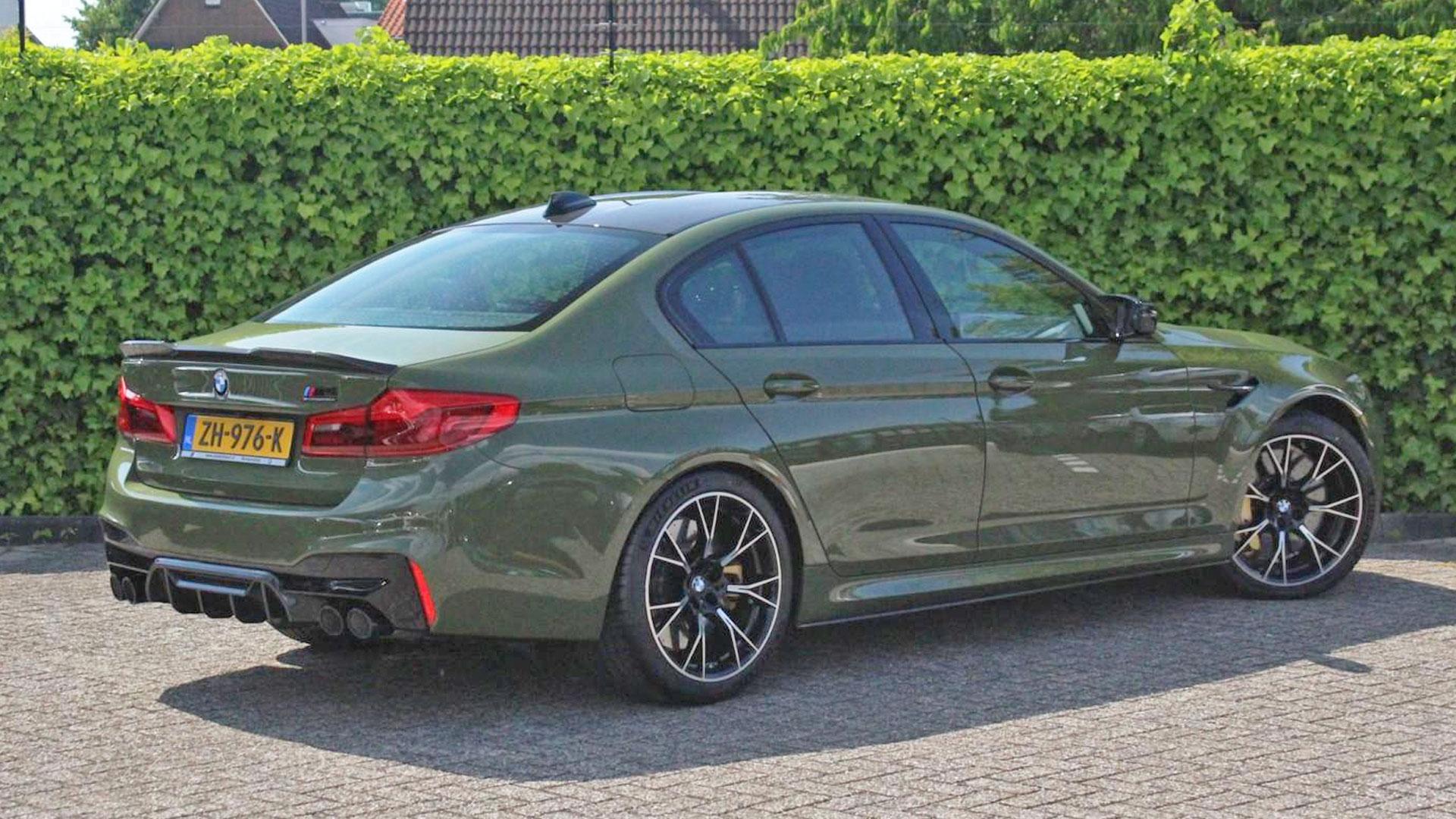 Deze BMW M5 in Urban Green kan van jou zijn - TopGear Nederland