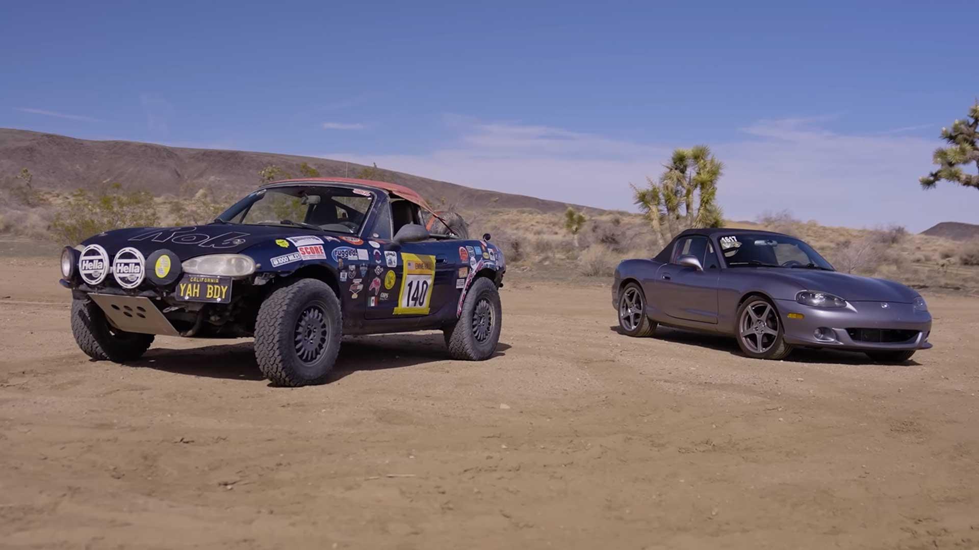 De Baja Miata is een Mazda MX-5 op 27-inch noppenbanden - TopGear