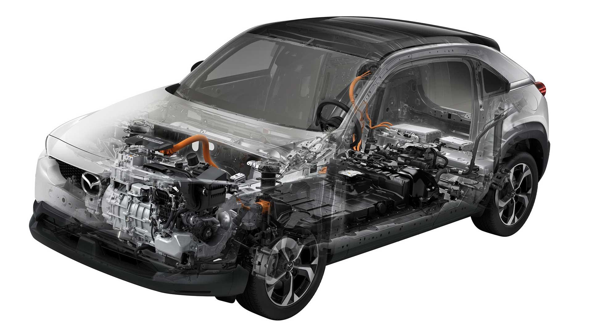 Hier is ie dan eindelijk: de Mazda MX-30 R-EV met wankelmotor