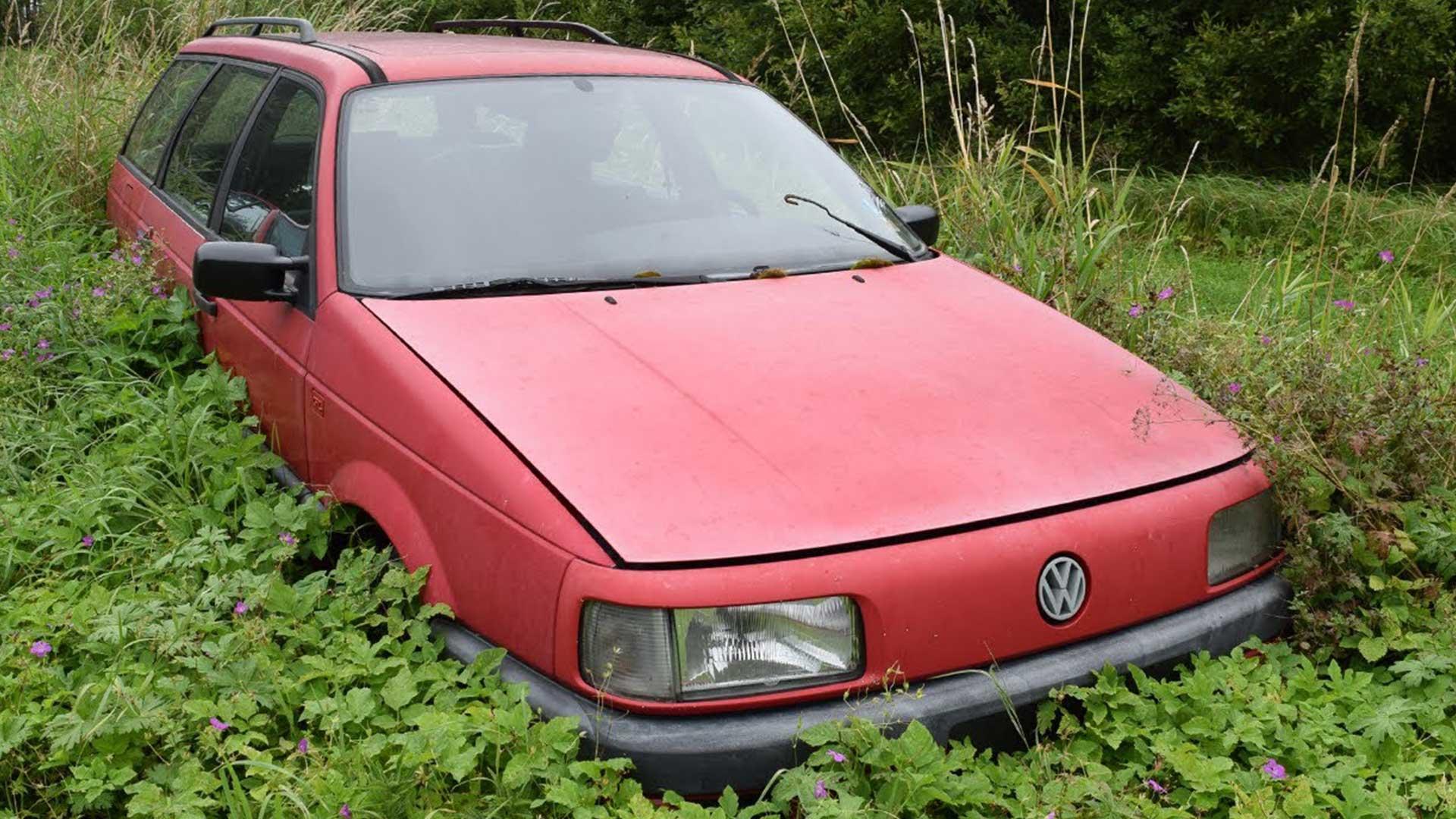 Achtergelaten VW Passat diesel wordt na 17 jaar weer gestart