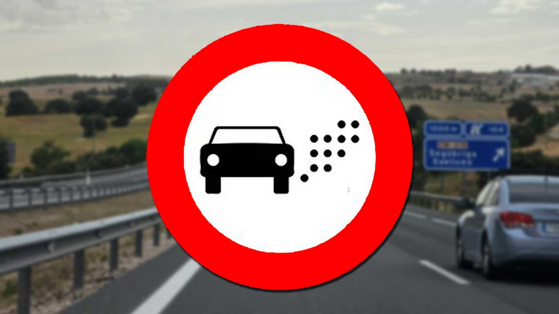 Milieuzones in Spanje worden aangegeven met verwarrend bord