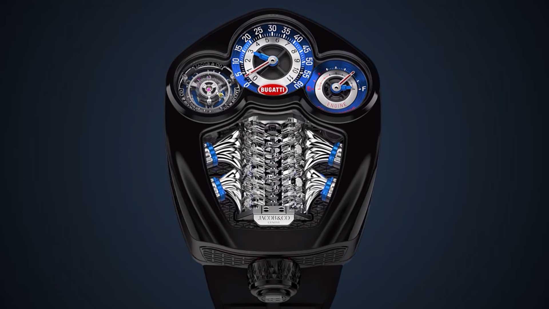 Bugatti Tourbillon heeft bijbehorend horloge met werkende V16 - TopGear