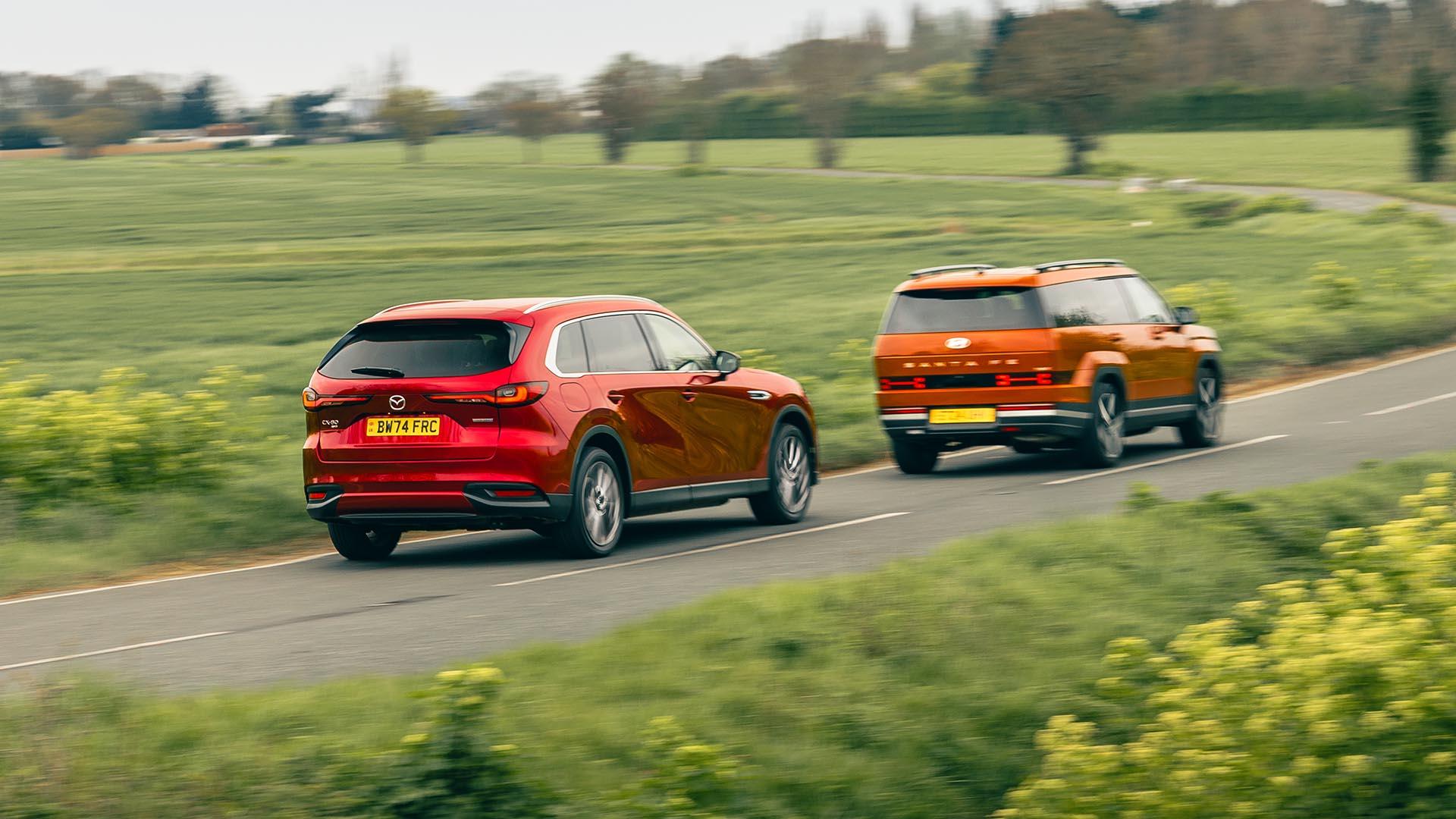 Hyundai Santa Fe Mazda CX-80: welke kiezen? - TopGear