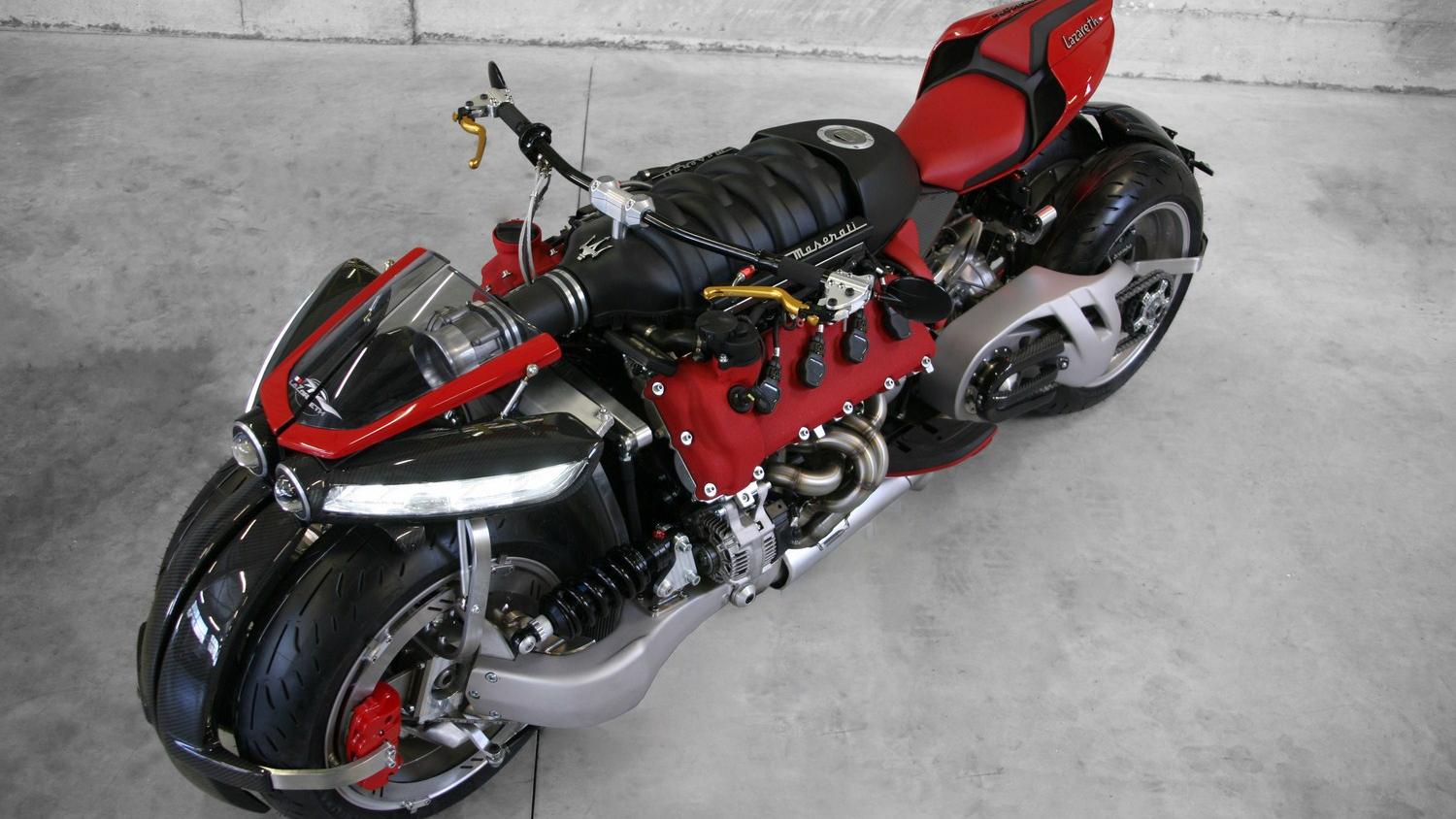 Lazareth LM847 is een Maserati V8-motor met wielen