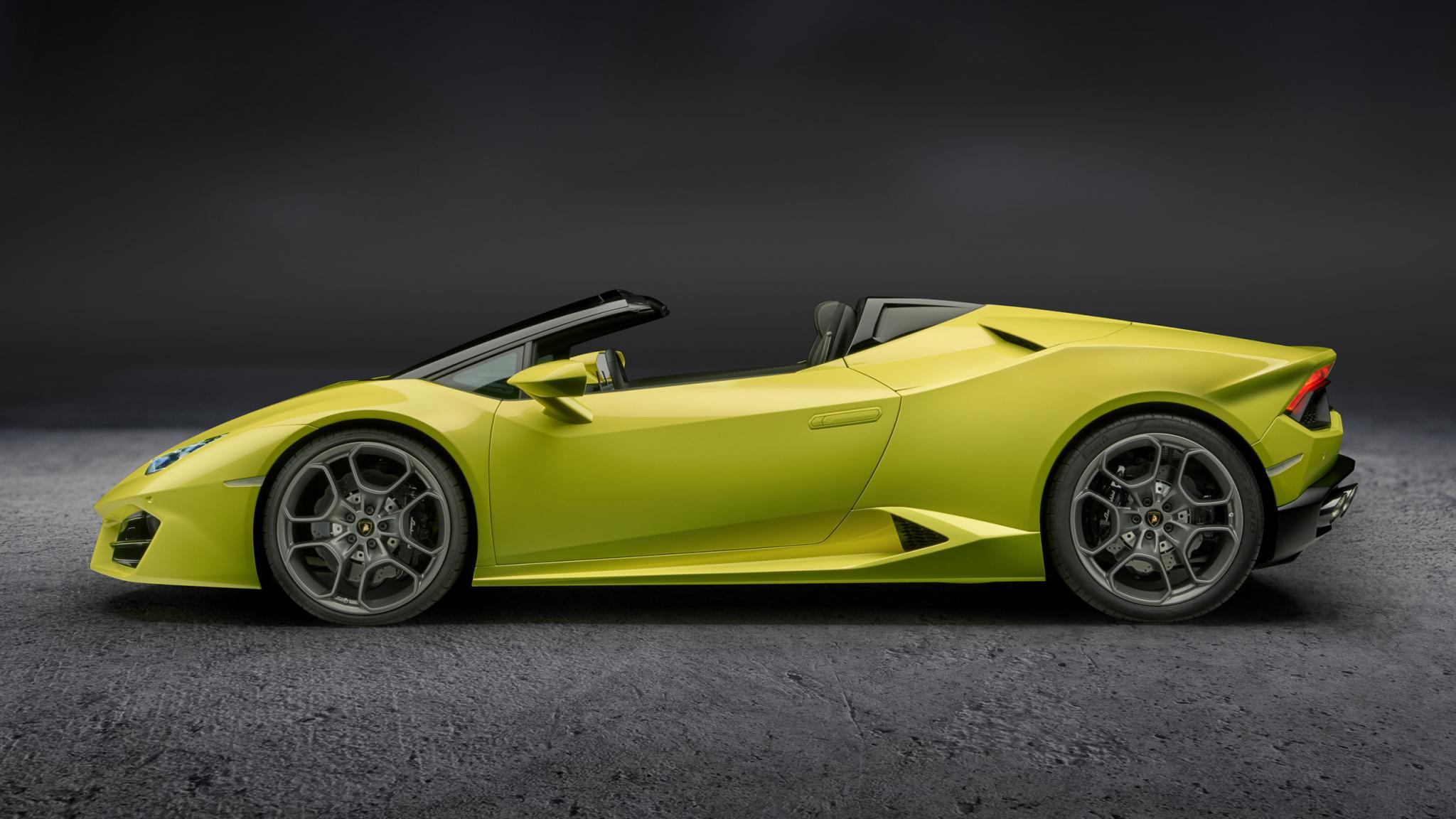 Lamborghini Hurácan RWD Spyder is een open driftmachine