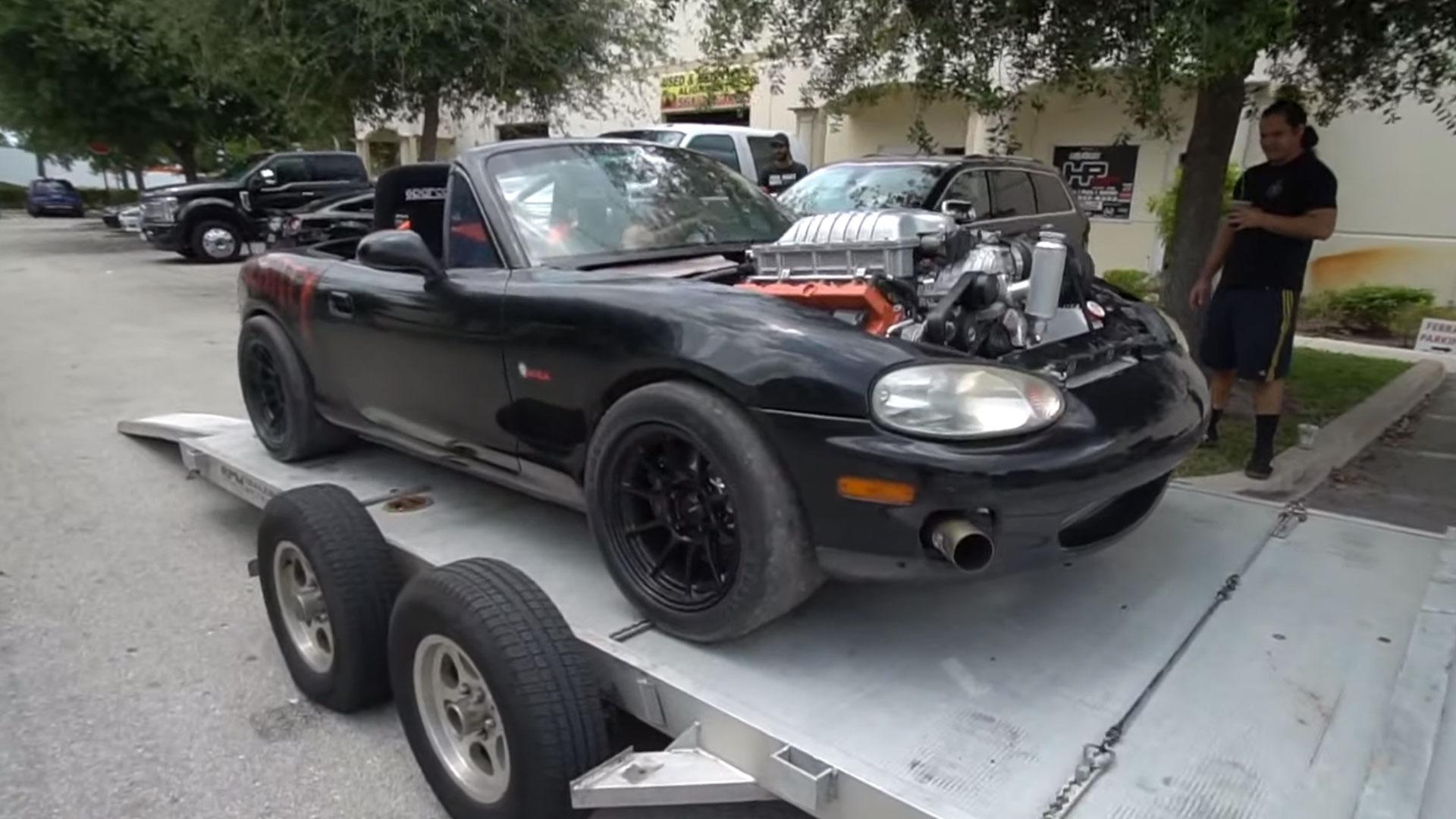 Mazda MX-5 met Hellcat-V8 bestaat ook - TopGear Nederland