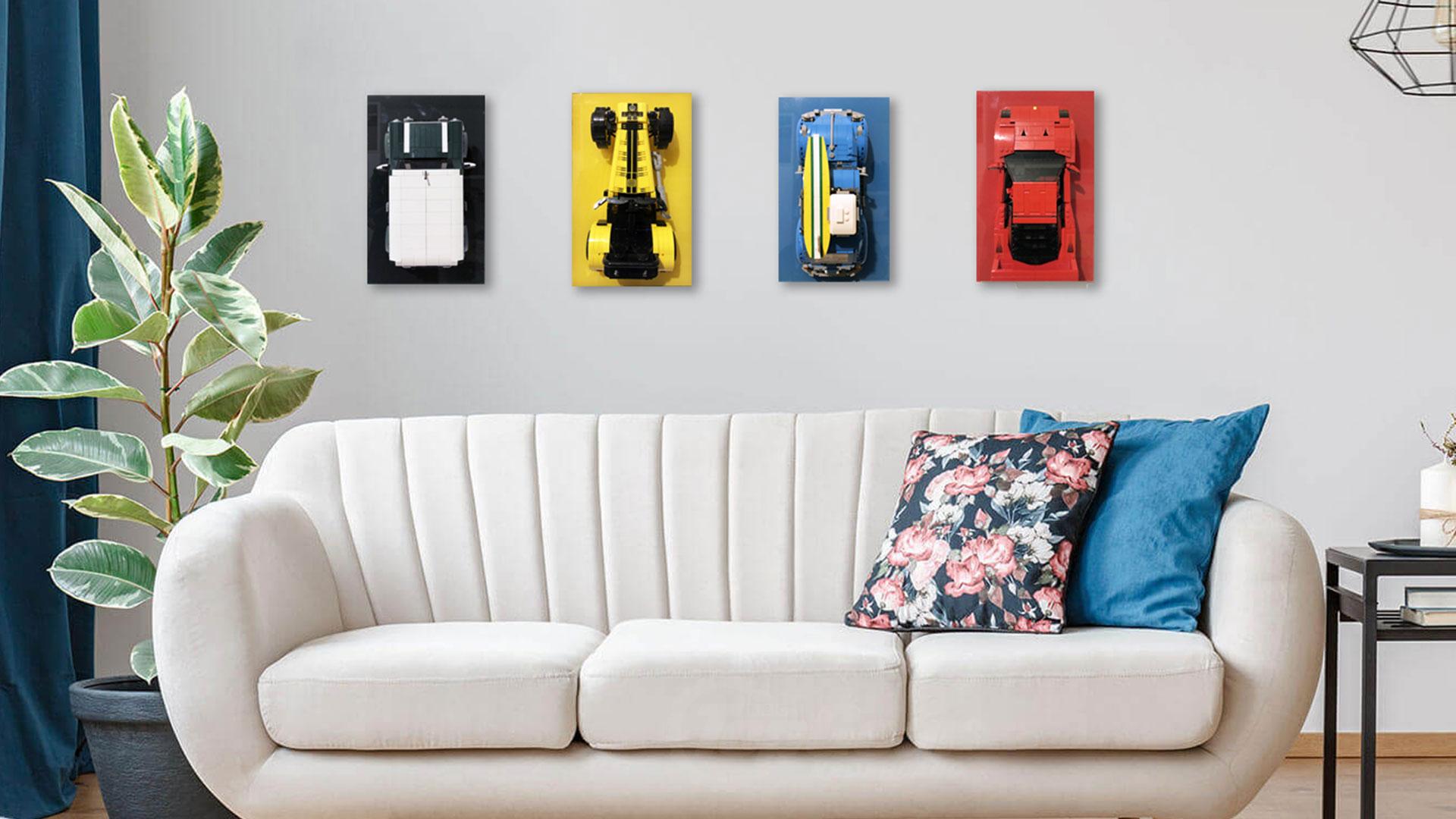 Lego aan de muur hangen kan eenvoudig met HUYL - TopGear