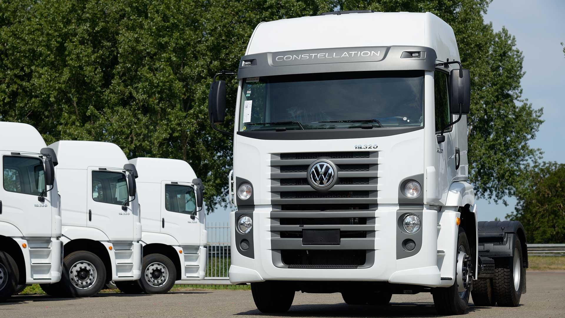 Er staan Volkswagen vrachtwagens in Nederland, terwijl die hier niet horen