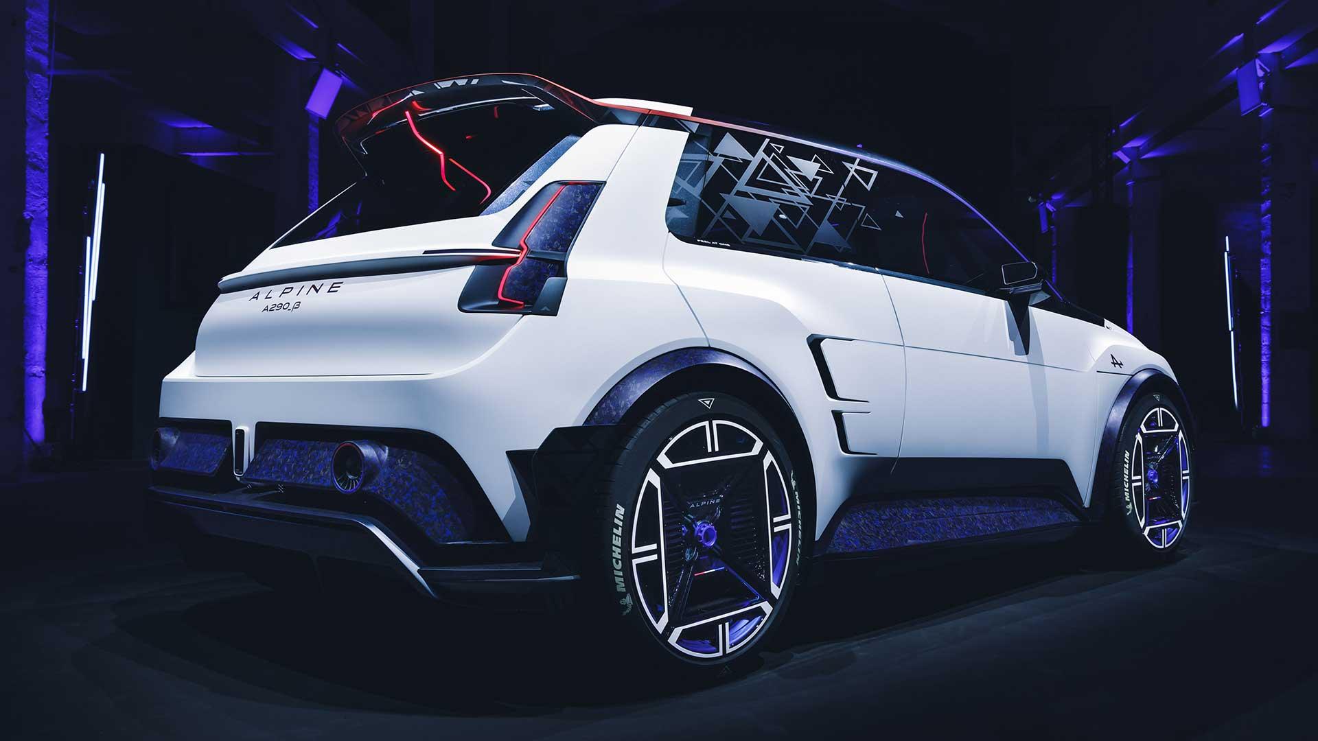 De Alpine A290B is de hete versie van de Renault 5 (met het stuur in ...