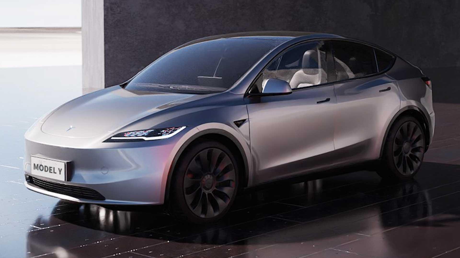 Zo ziet de vernieuwde Tesla Model Y eruit, waarschijnlijk