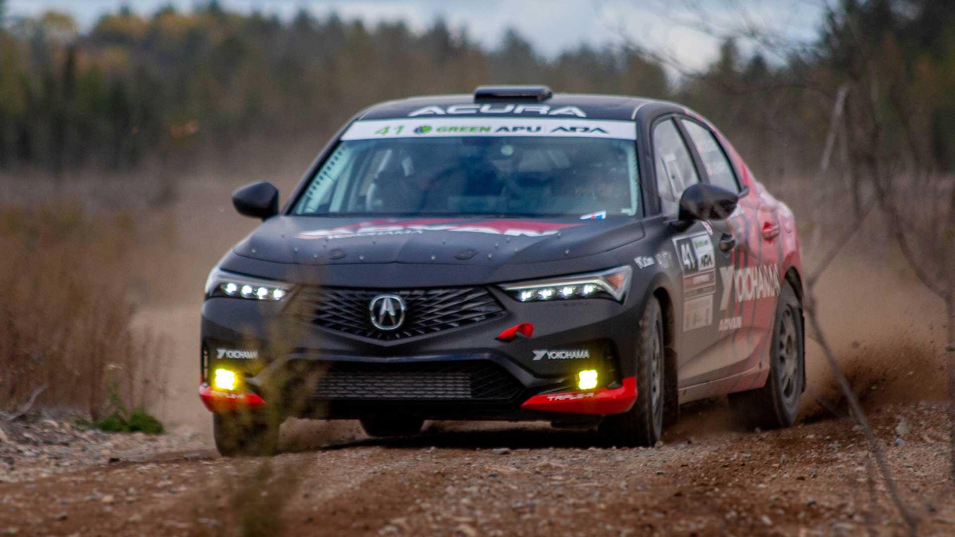Honda-medewerks bouwen op eigen initatief Acura Integra rallyauto - TopGear
