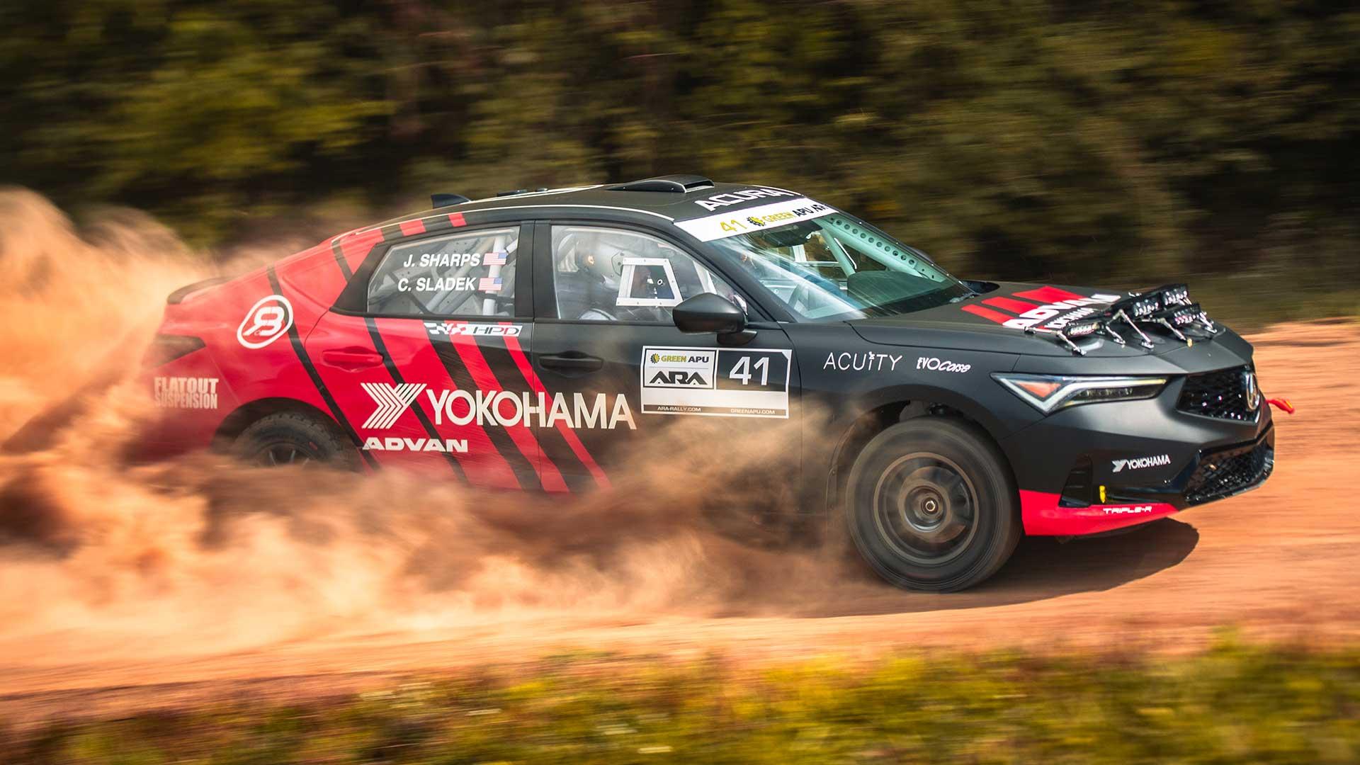 Honda-medewerks bouwen op eigen initatief Acura Integra rallyauto - TopGear
