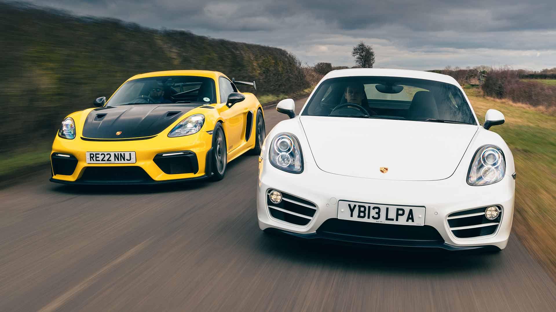 Porsche Cayman 2.7 (2013) vs Porsche 718 GT4 RS (2023) review - TopGear