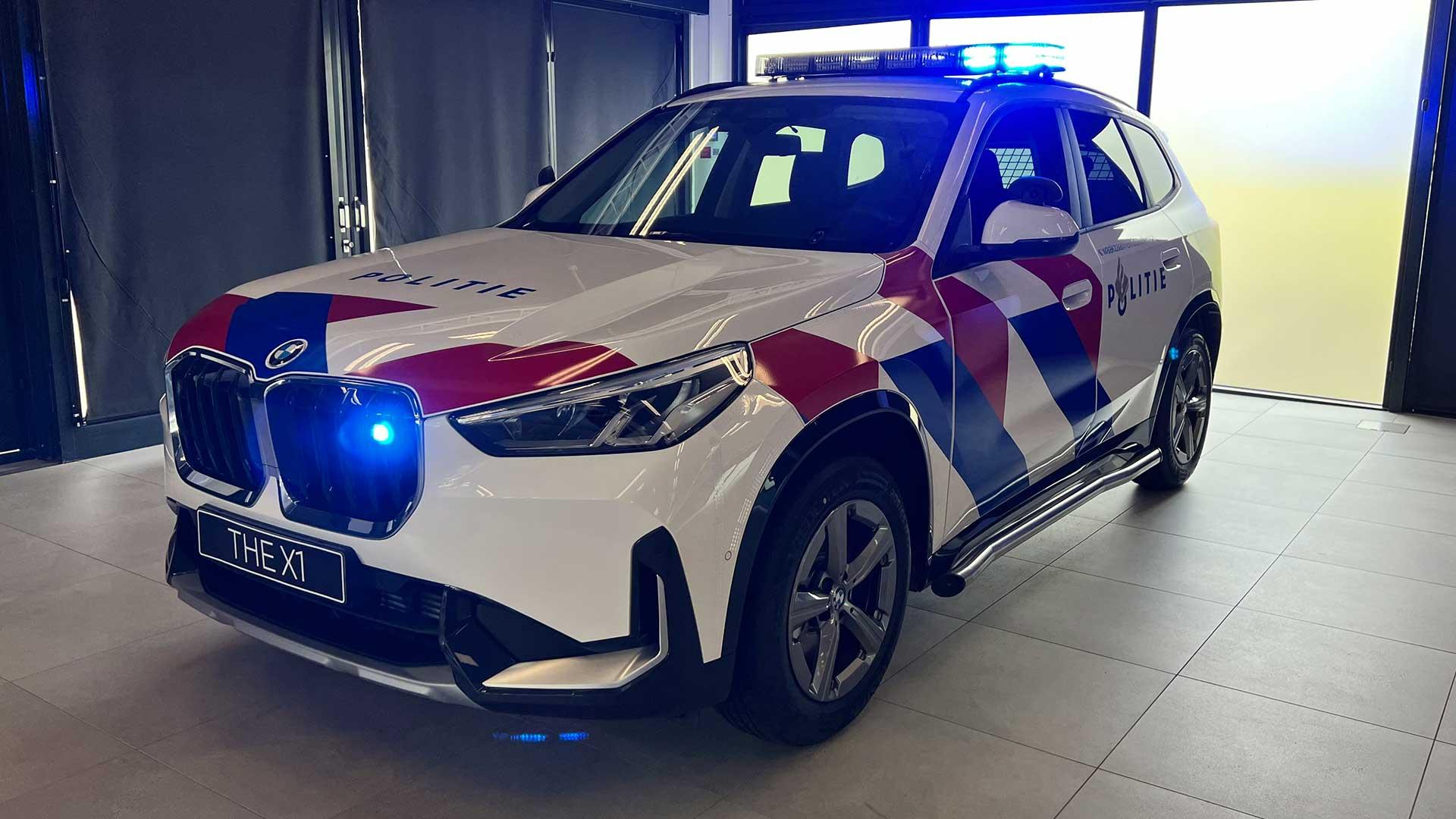 Zo ziet de nieuwe BMW X1 van de Nederlandse politie eruit