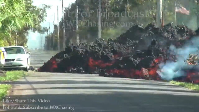 Lava eet Ford Mustang in Hawaï (Vulkaan Kilauea) - TopGear
