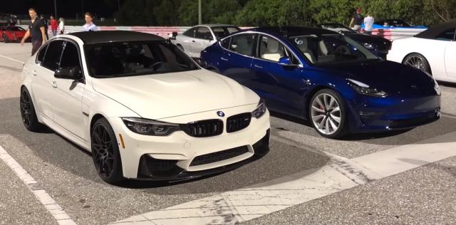 Tesla Model 3 Performance vs BMW M3 Competition - TopGear NL