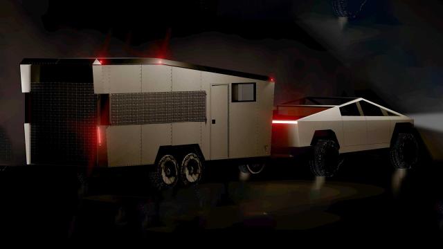 Cybertrailer is een Cybertruck-caravan die EV's kan opladen - TopGear