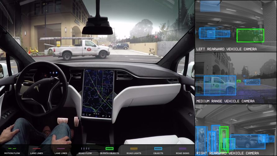 Dit is wat de Tesla Model S ziet als Autopilot aanstaat - TopGear Nederland