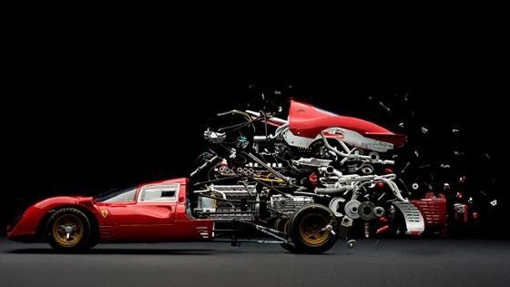 Ferrari 330 P4 in heel veel stukjes - TopGear