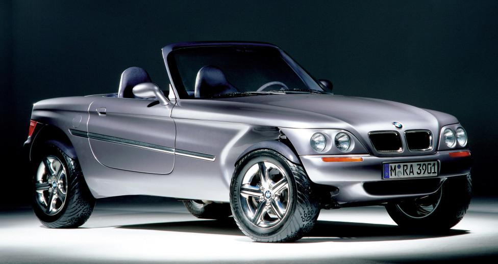 BMW Z18 - Vergeten concept - 4x4-cabriolet-motorfiets-boot-auto