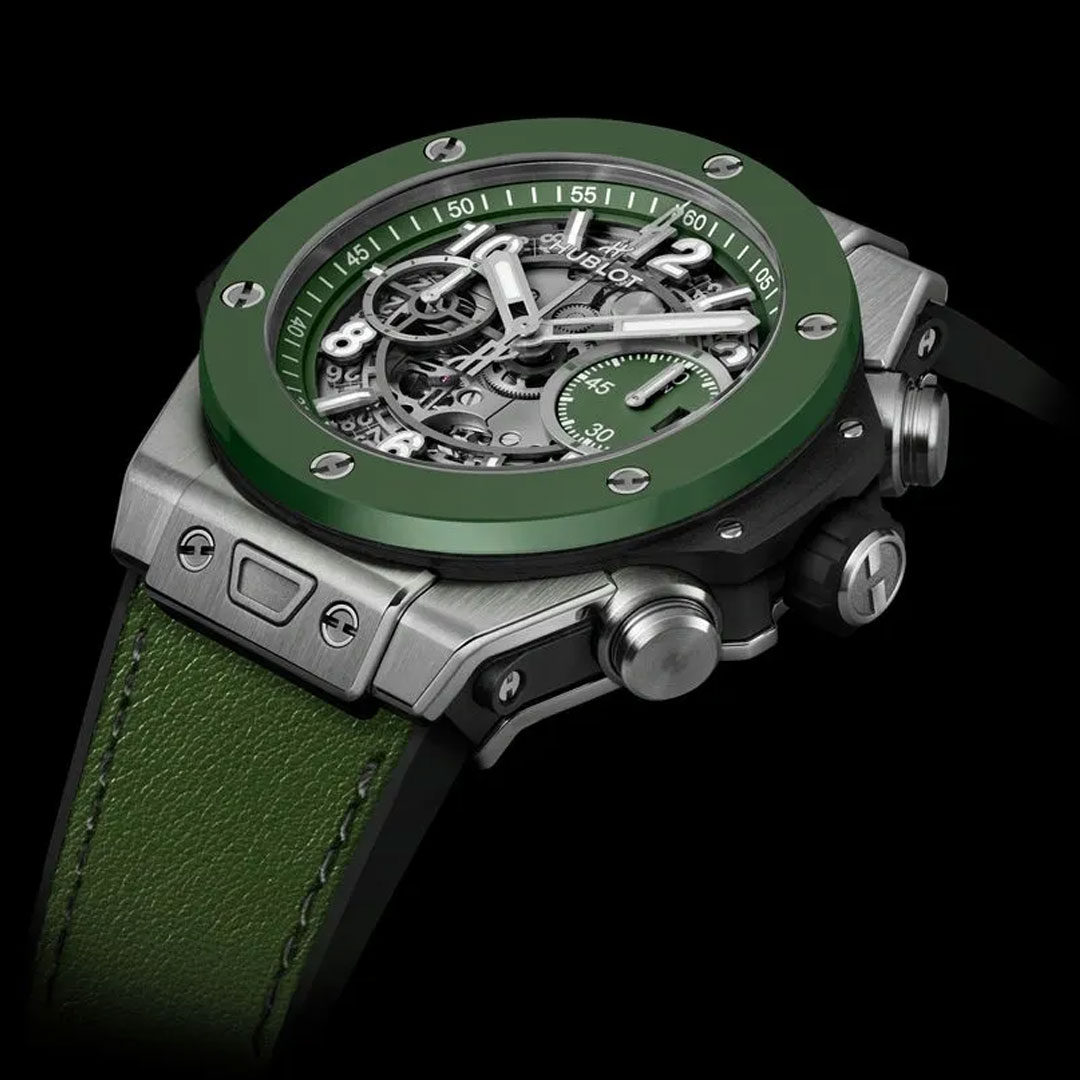 Hublot Big Bang Unico Titanium Green Ceramic Mexico - Your Watch Hub