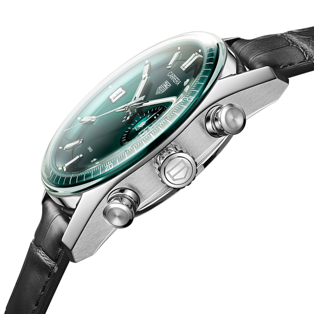TAG Heuer Carrera Chronograph Glassbox Green - Your Watch Hub