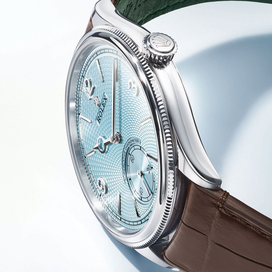 Rolex Perpetual 1908 Platinum Ice Blue ref. 52506 - Your Watch Hub