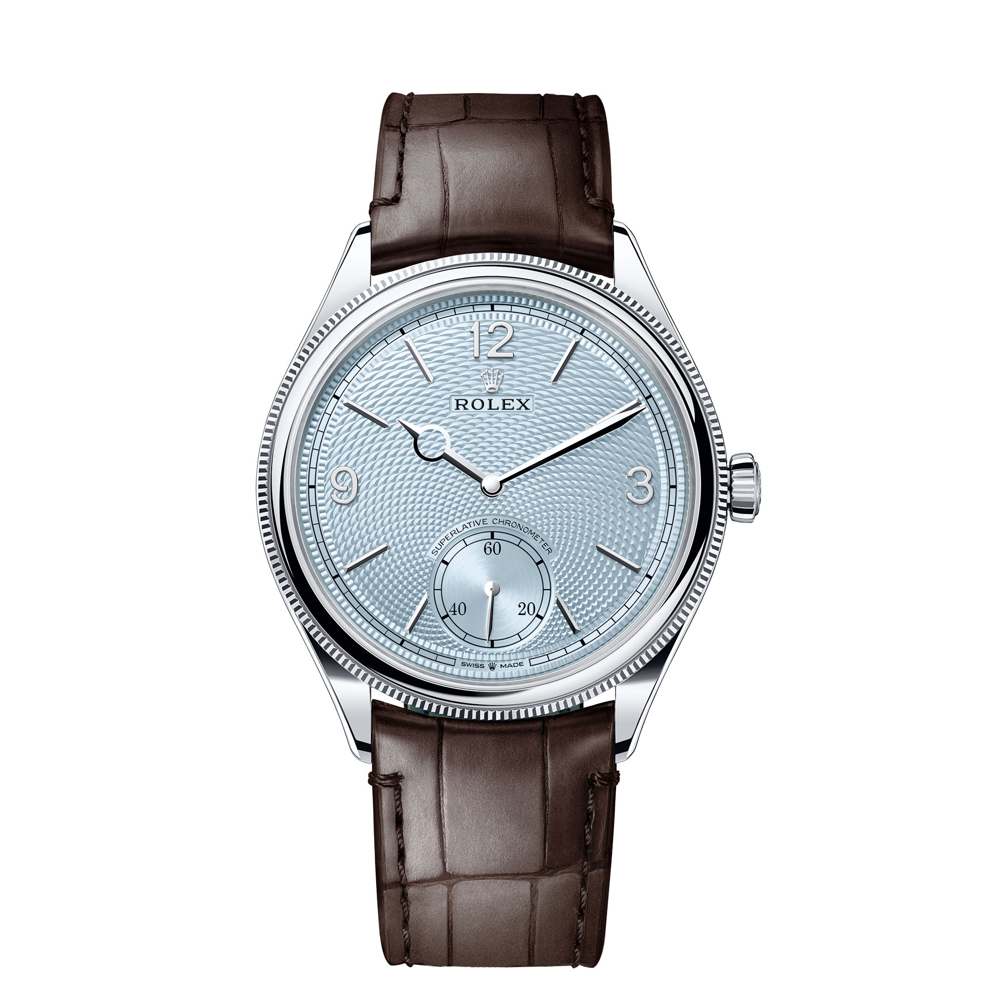 Rolex Perpetual 1908 Platinum Ice Blue ref. 52506 - Your Watch Hub