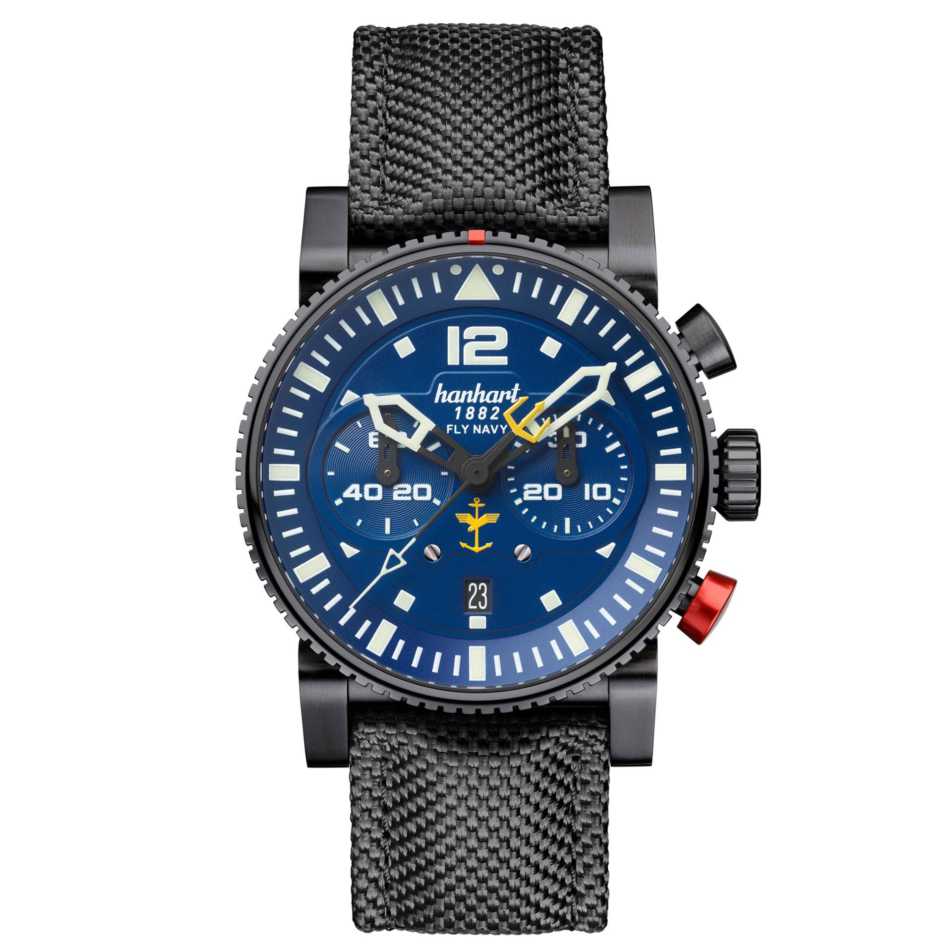 Hanhart Primus Fly Navy Chronograph