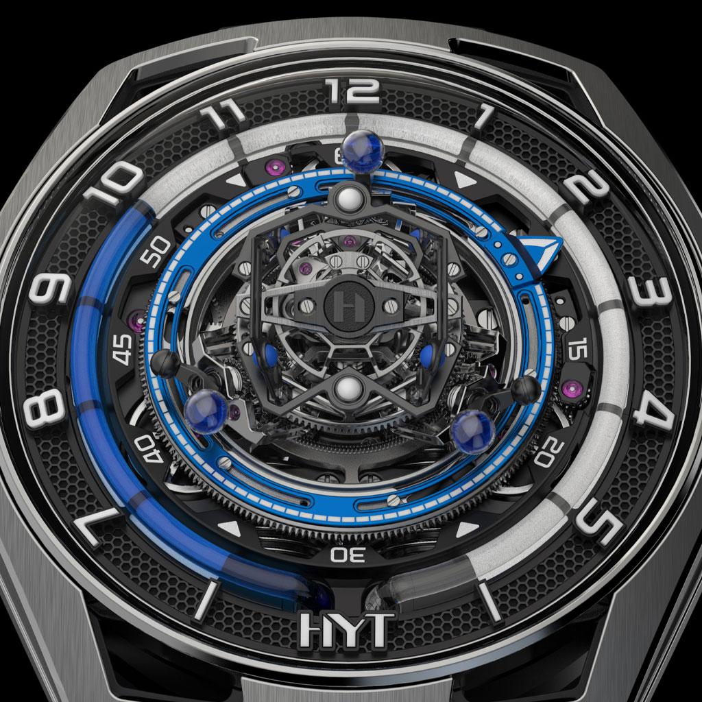 HYT Conical Tourbillon Titanium Blue