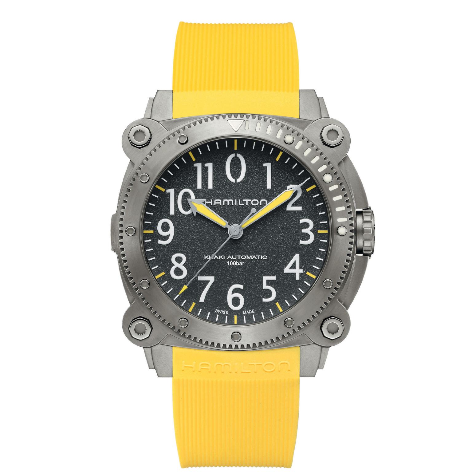 Hamilton Khaki Navy BelowZero Titanium Yellow