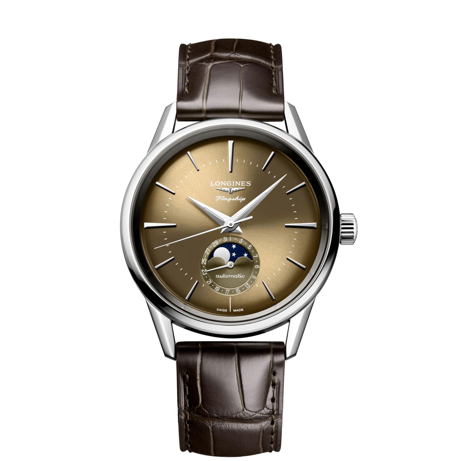 Longines Flagship Heritage Moon Phase (green/anthracite/Havana)
