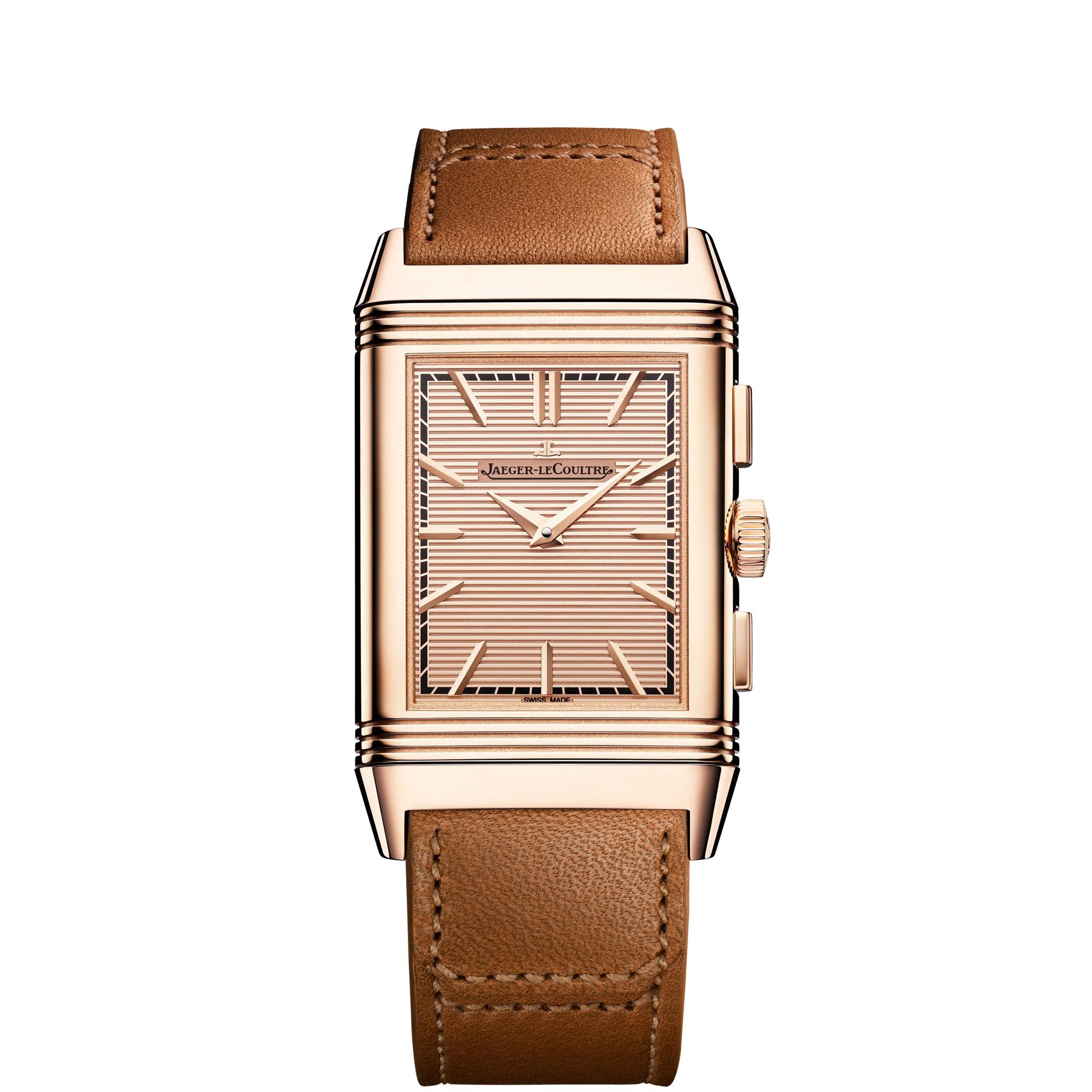 Jaeger-LeCoultre Reverso Tribute Chronograph Full Pink Gold