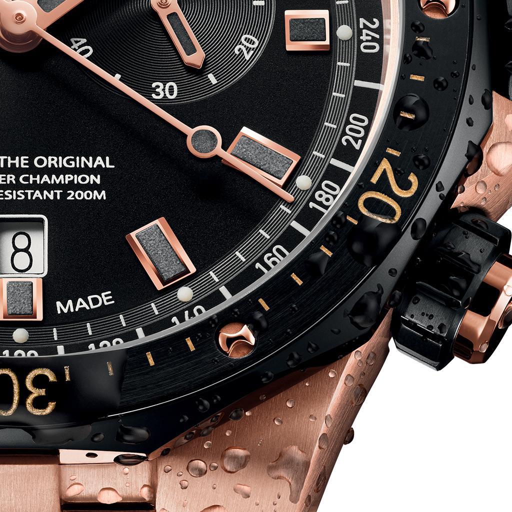 Edox Delfin Chronograph Rose PVD