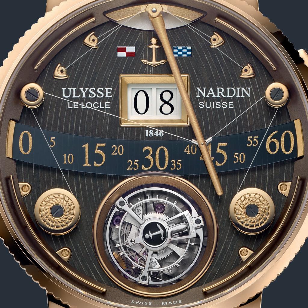 Ulysse Nardin Marine Grand Deck Tourbillon Rose Gold