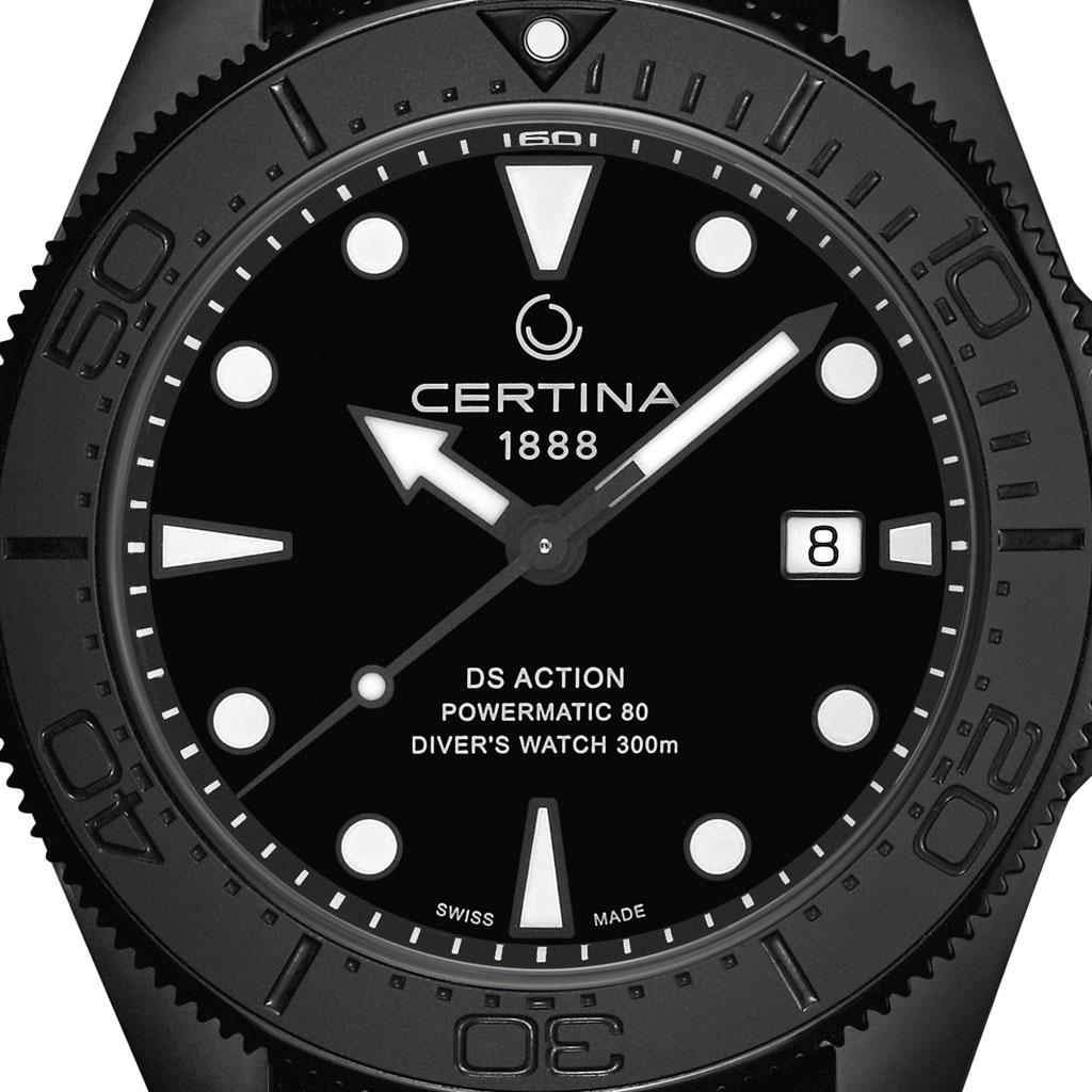 Certina DS Action Diver 43 mm Full Black - Your Watch Hub