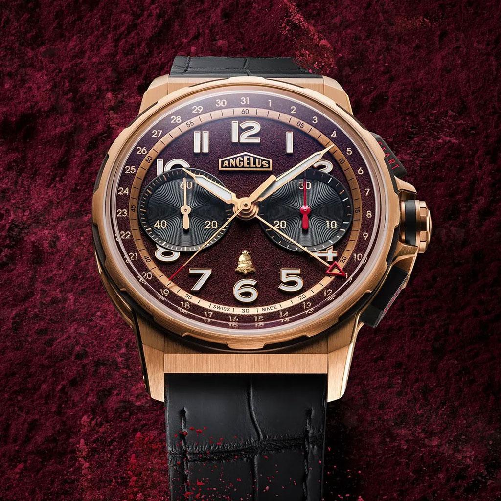 Angelus Chronodate Gold x Chateau Angelus - Your Watch Hub