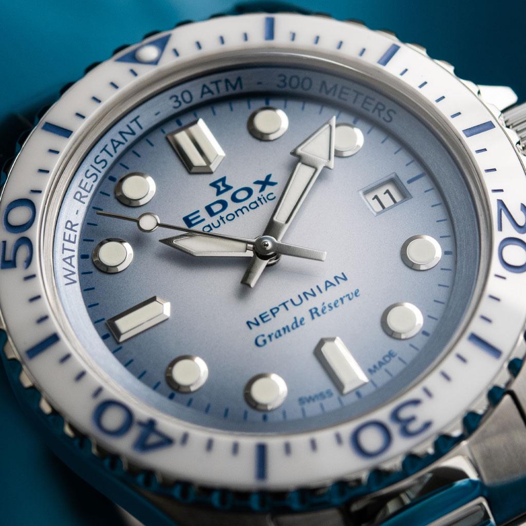 Edox Neptunian Grande Reservé Date Automatic - Your Watch Hub