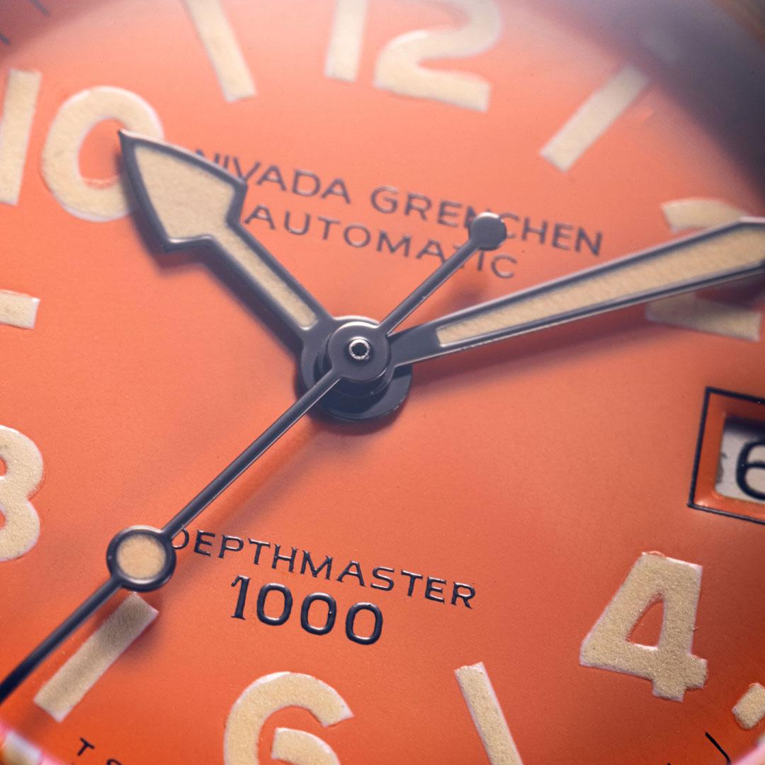 Nivada Grenchen Depthmaster Orange Limited Edition