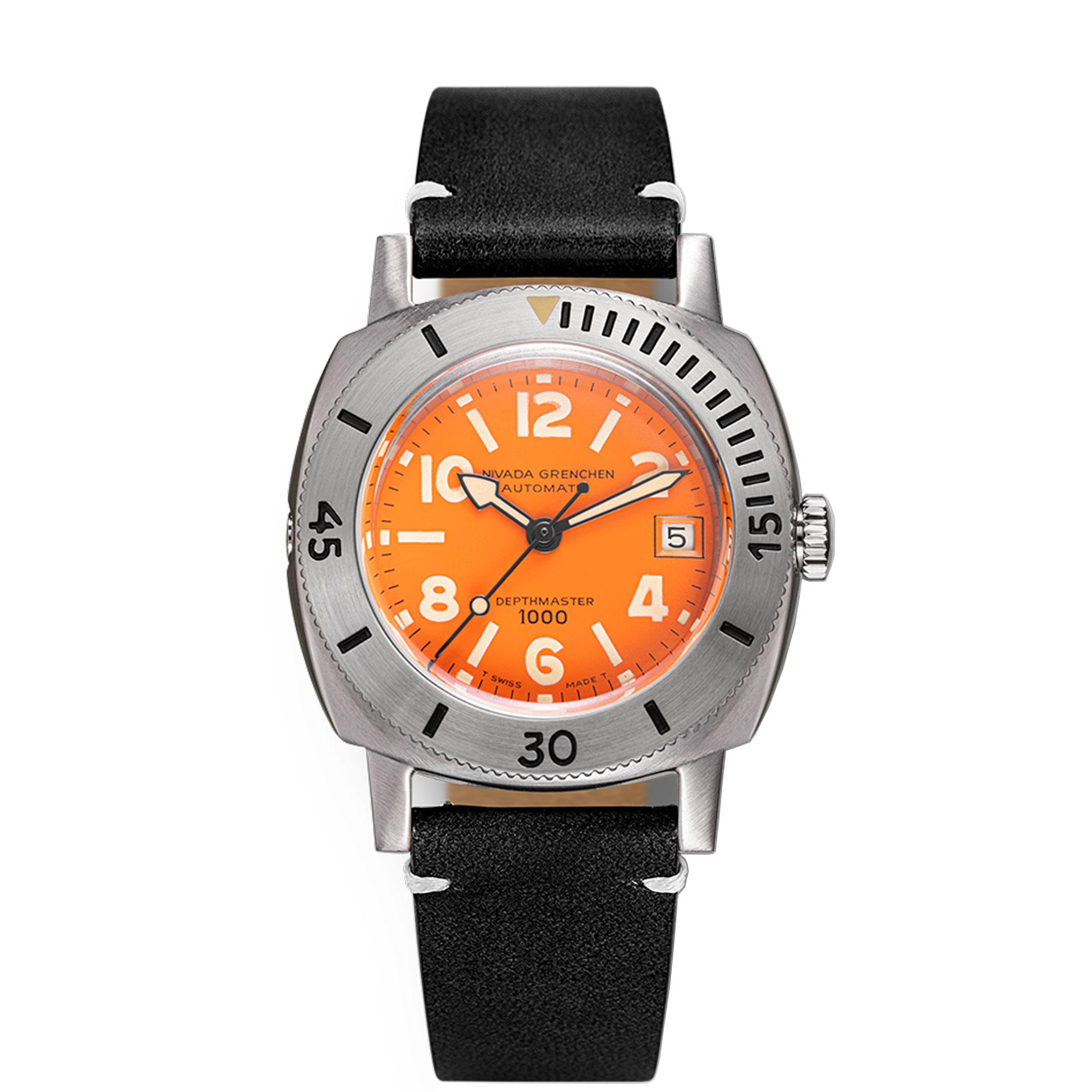 Nivada Grenchen Depthmaster Orange Limited Edition