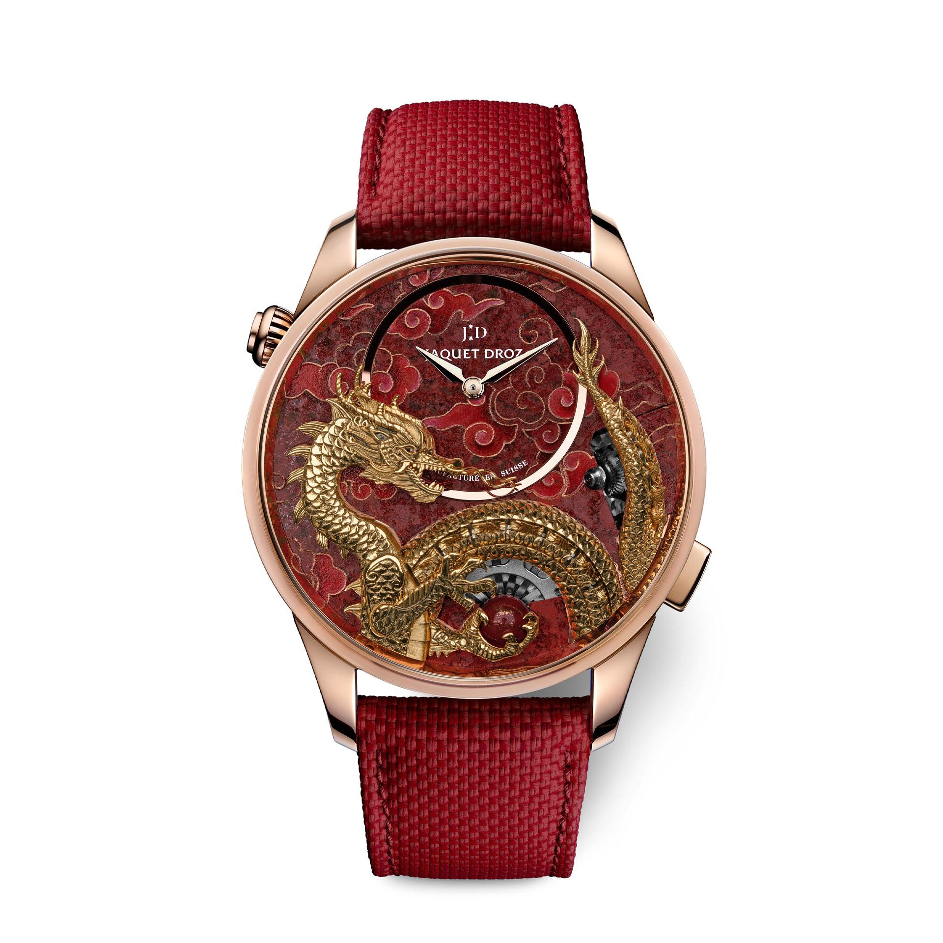 Jaquet Droz Imperial Dragon Automaton Red Gold - Cuprite