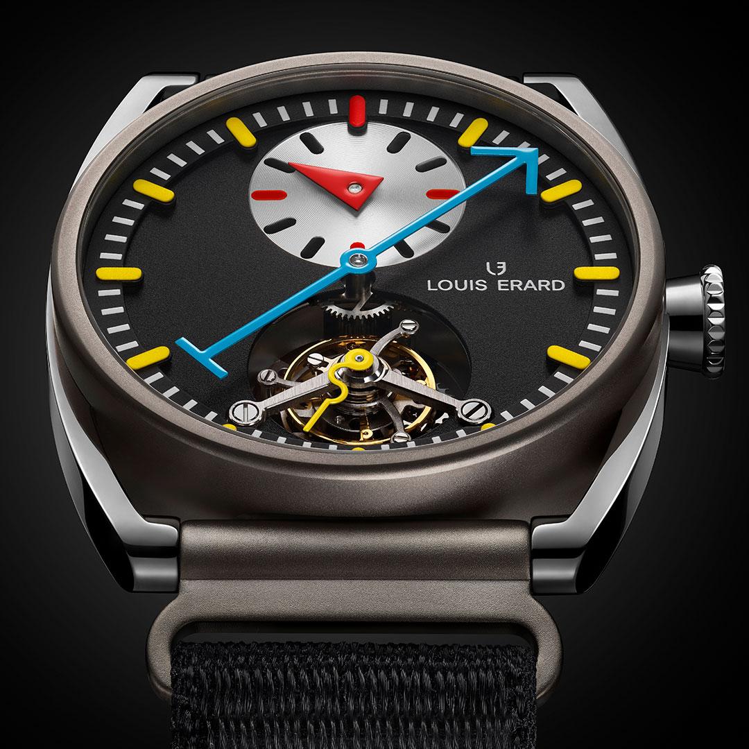 Louis Erard Le Régulateur Tourbillon x Alain Silberstein Black
