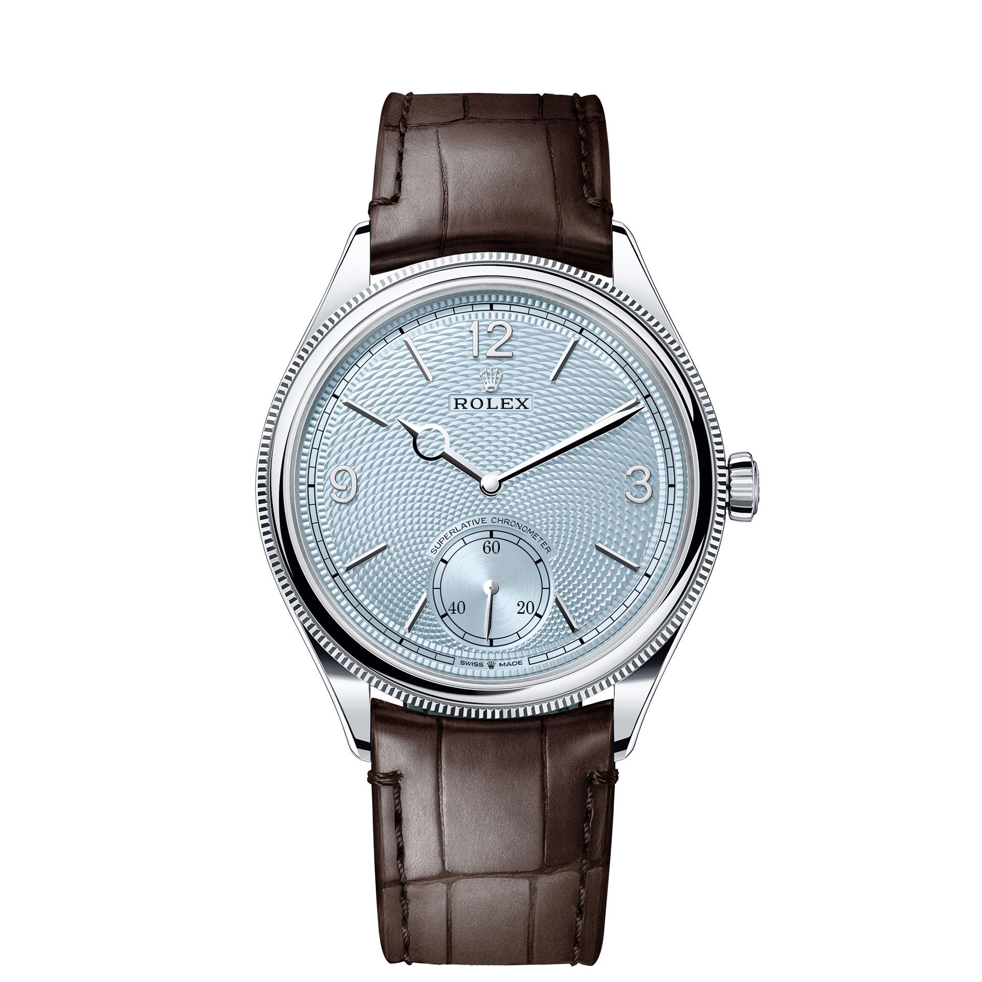 Rolex Perpetual 1908 Platinum Ice Blue ref. 52506 - Your Watch Hub