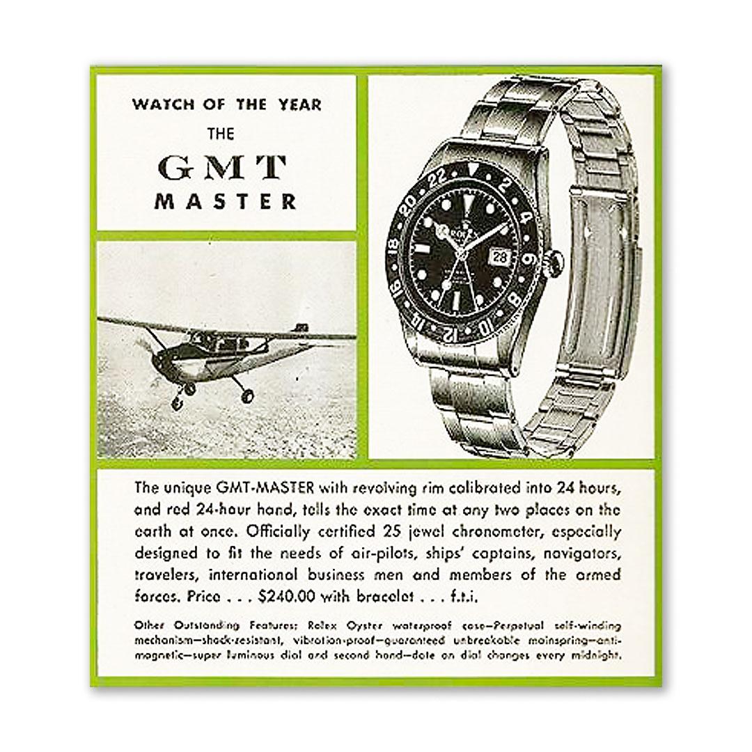 The first Rolex GMT-Master (ref. 6542) from 1954 - YWH